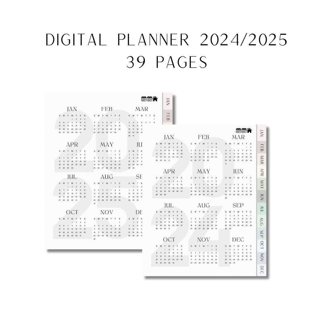 All-in One Digital Planner 2024/2025 for Ipad, Android Goodnotes ...