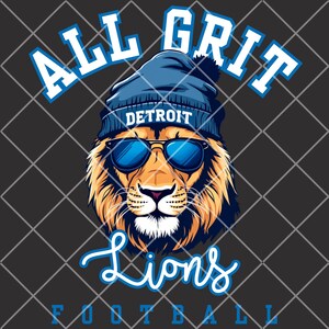 All Grit Detroit Football Shirt, Detroit Sweatshirt, Lions Football Tee ...