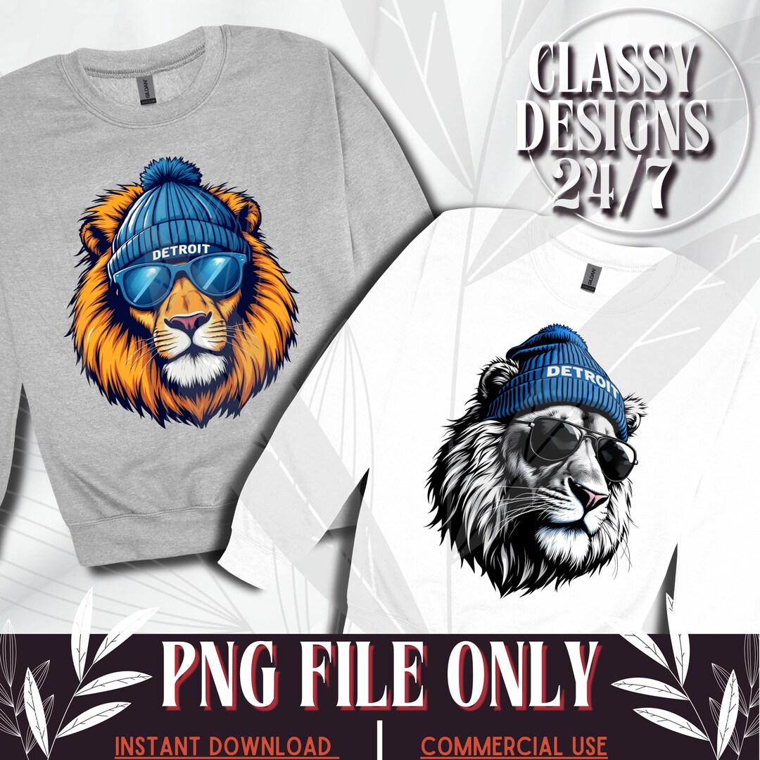 TWO Detroit Football Lion Png, Detroit Football, Detroit Lions, Lions ...