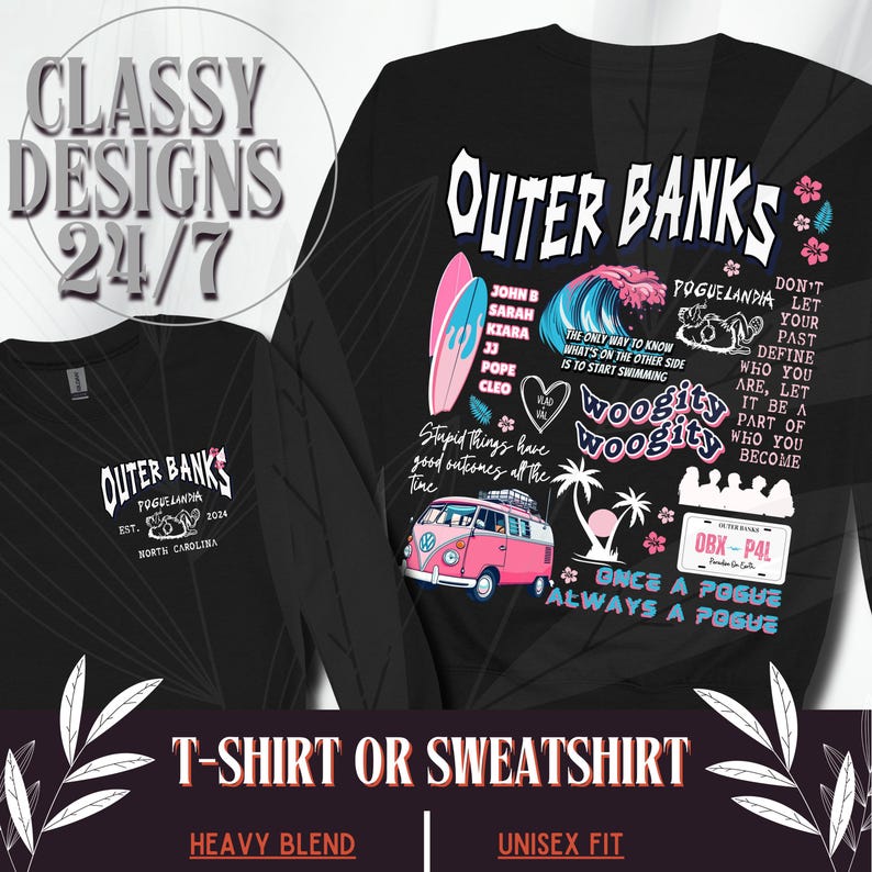 OBX Sweatshirt, Outer Banks Shirt, Outer Banks Sweatshirt, Pogue Life ...