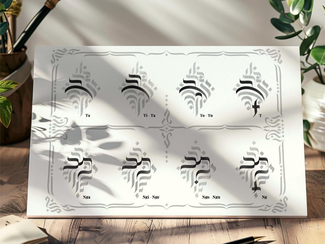 Modern Baybayin Alphabet - Etsy