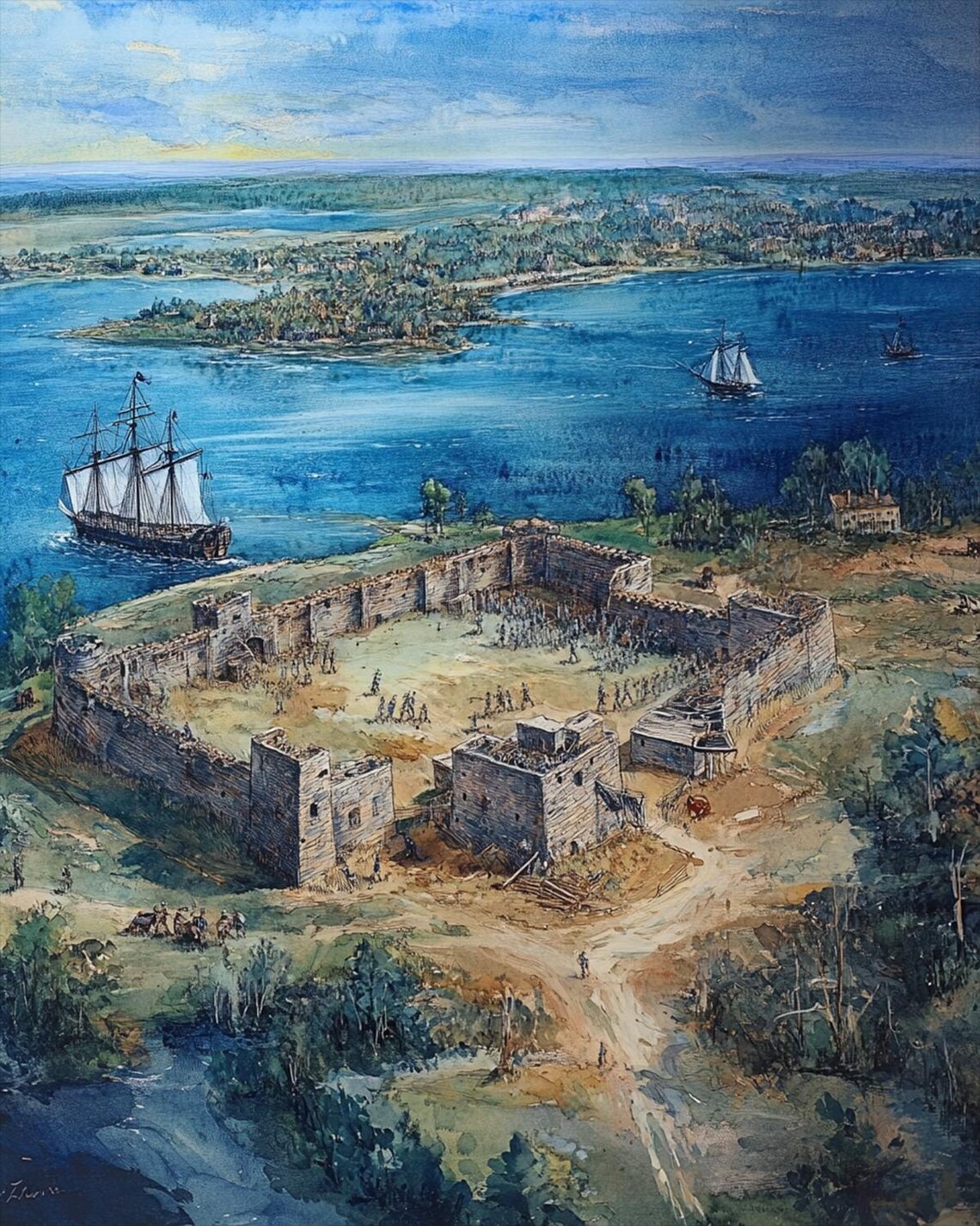 13 Colonies Fort | Early American Outpost | Revolutionary War Fort ...