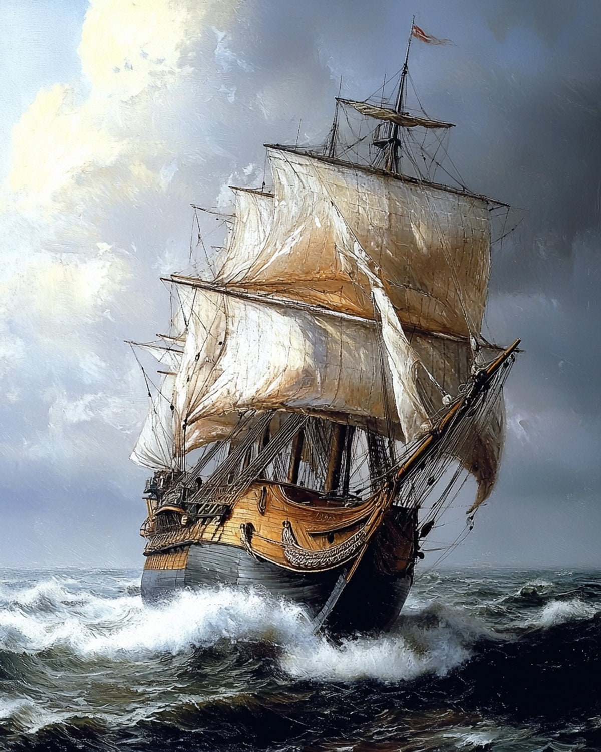 1700s American Navy Ship | Wooden Ship | American Colonial Navy Ship ...