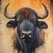 Wild Buffalo Portrait Painting | Majestic Buffalo | Bison in the ...
