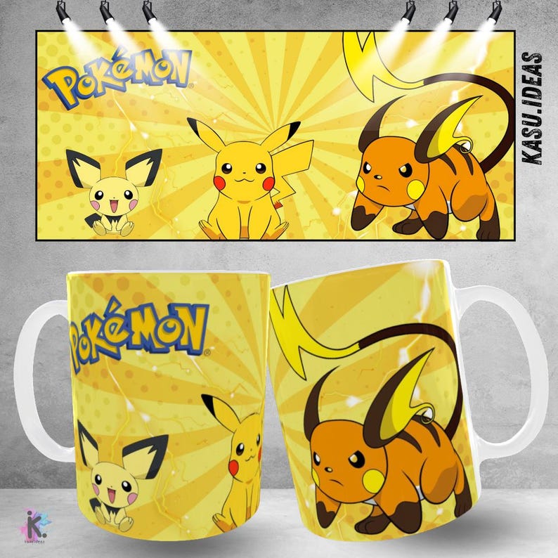 Pokemon Mug Template - Etsy