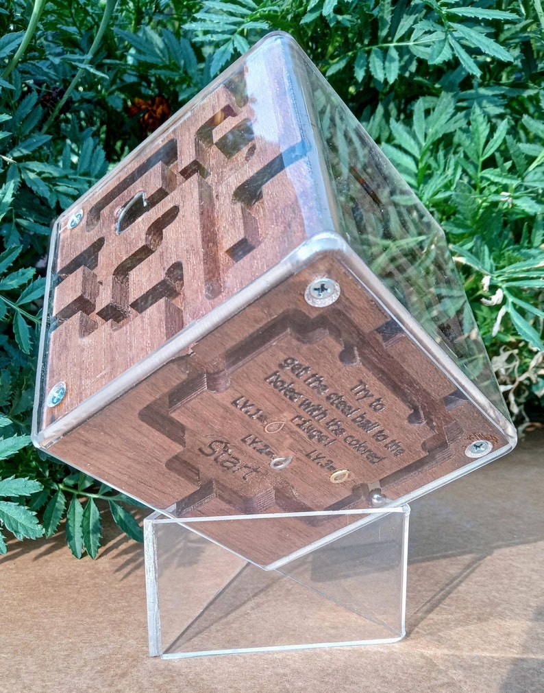 Hand Held Maze Cube - Puzzle Maze - Kid's Puzzle Game - Maze Gift ...