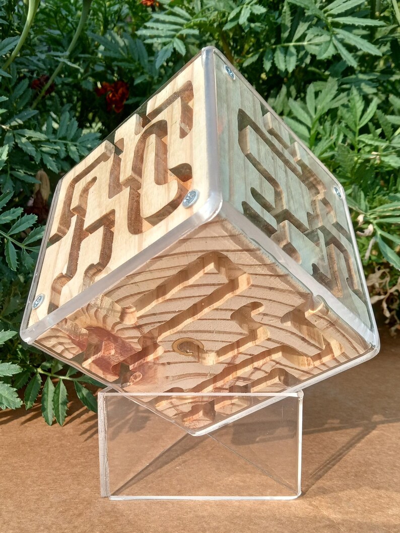 Hand Held Maze Cube - Puzzle Maze - Kid's Puzzle Game - Maze Gift ...