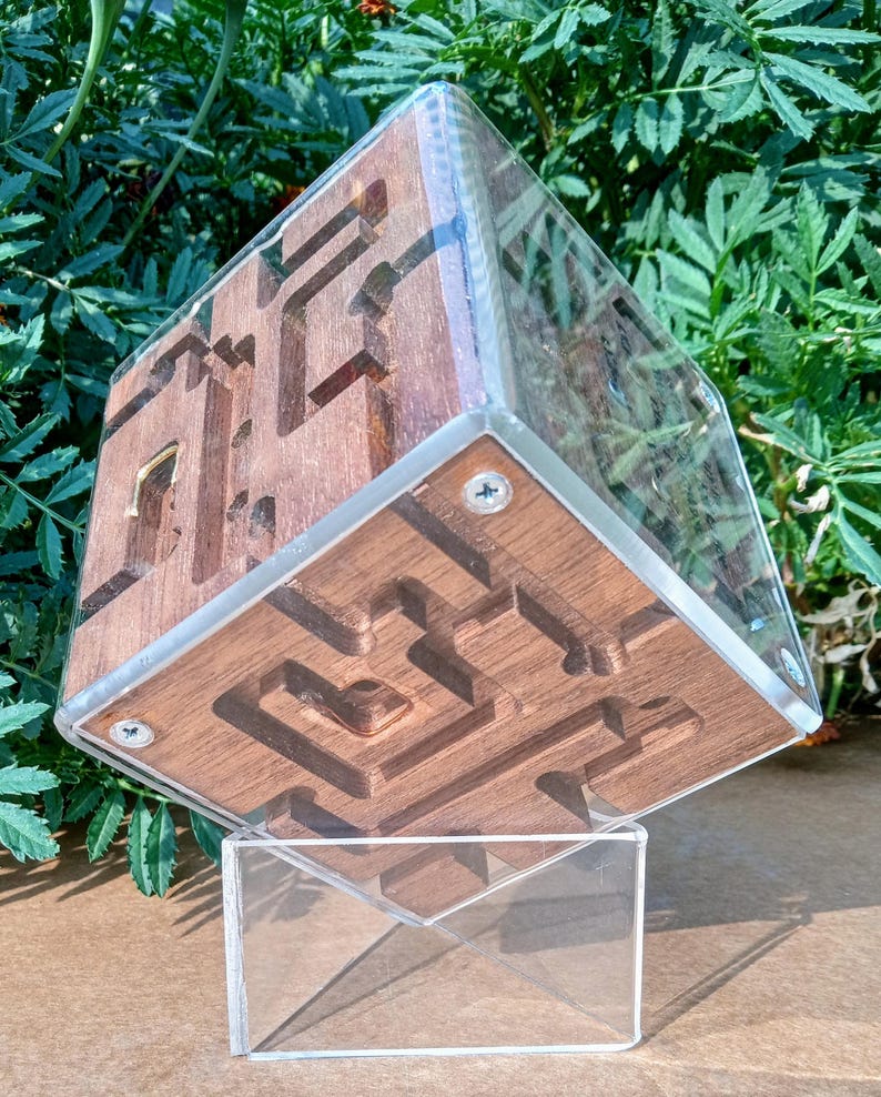 Hand Held Maze Cube - Puzzle Maze - Kid's Puzzle Game - Maze Gift ...