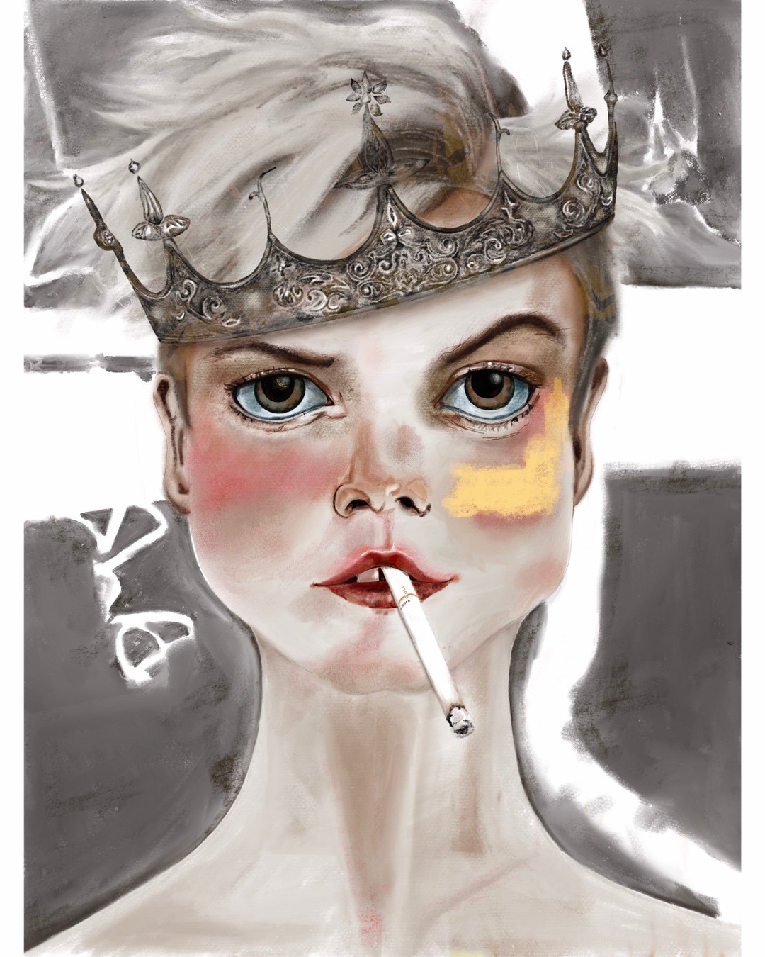 Queen Bee Portrait Art Print - Etsy