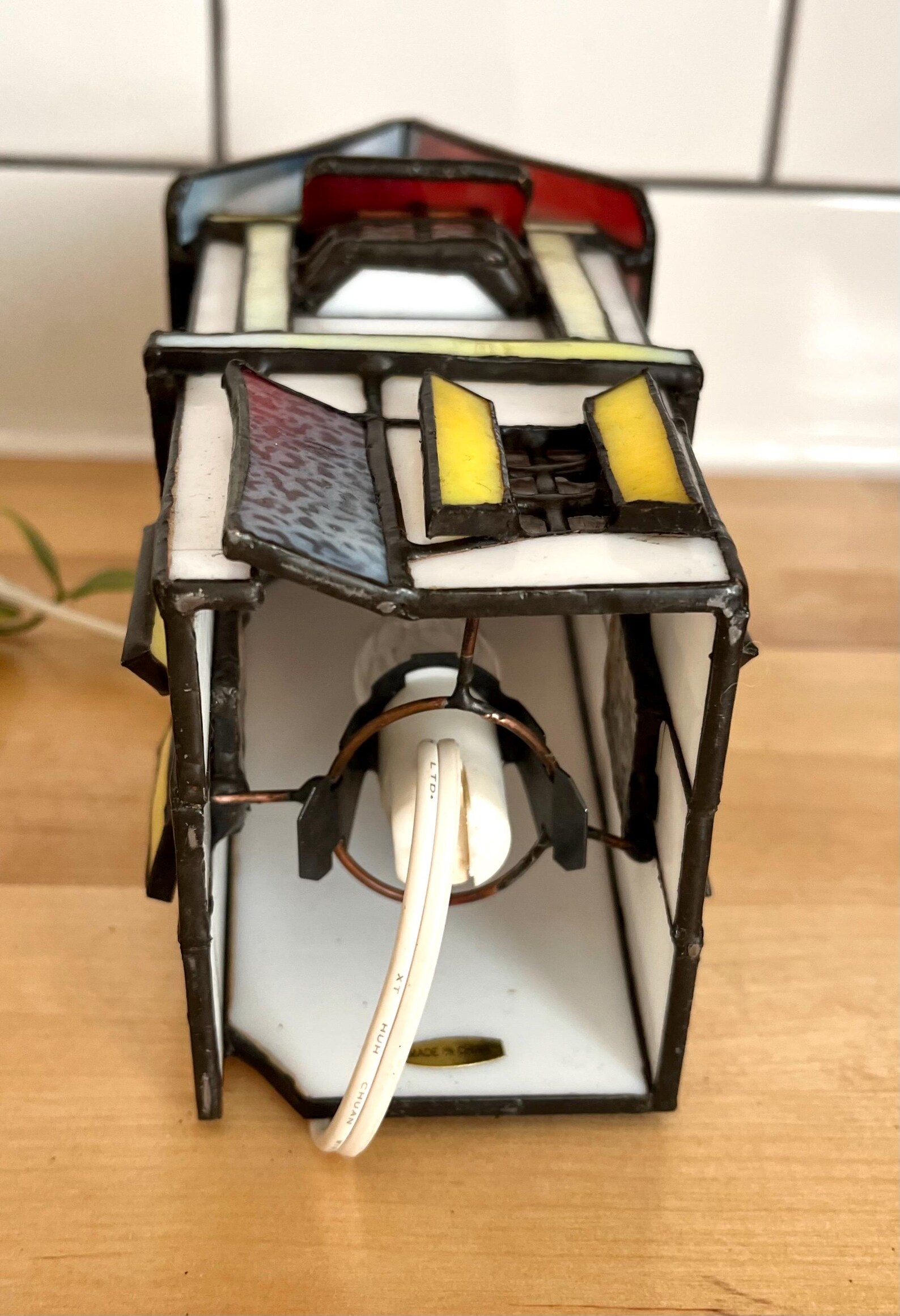 Stained Glass Light up BILL JOB Forma Vitrum the Raccoons House From ...