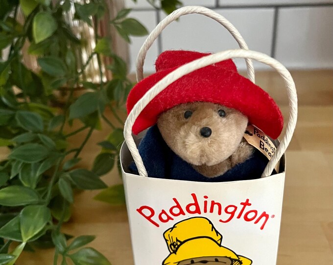 Eden Toys Paddington Bear in a Bag Red Hat and Boots 1987 5 Vintage - Etsy