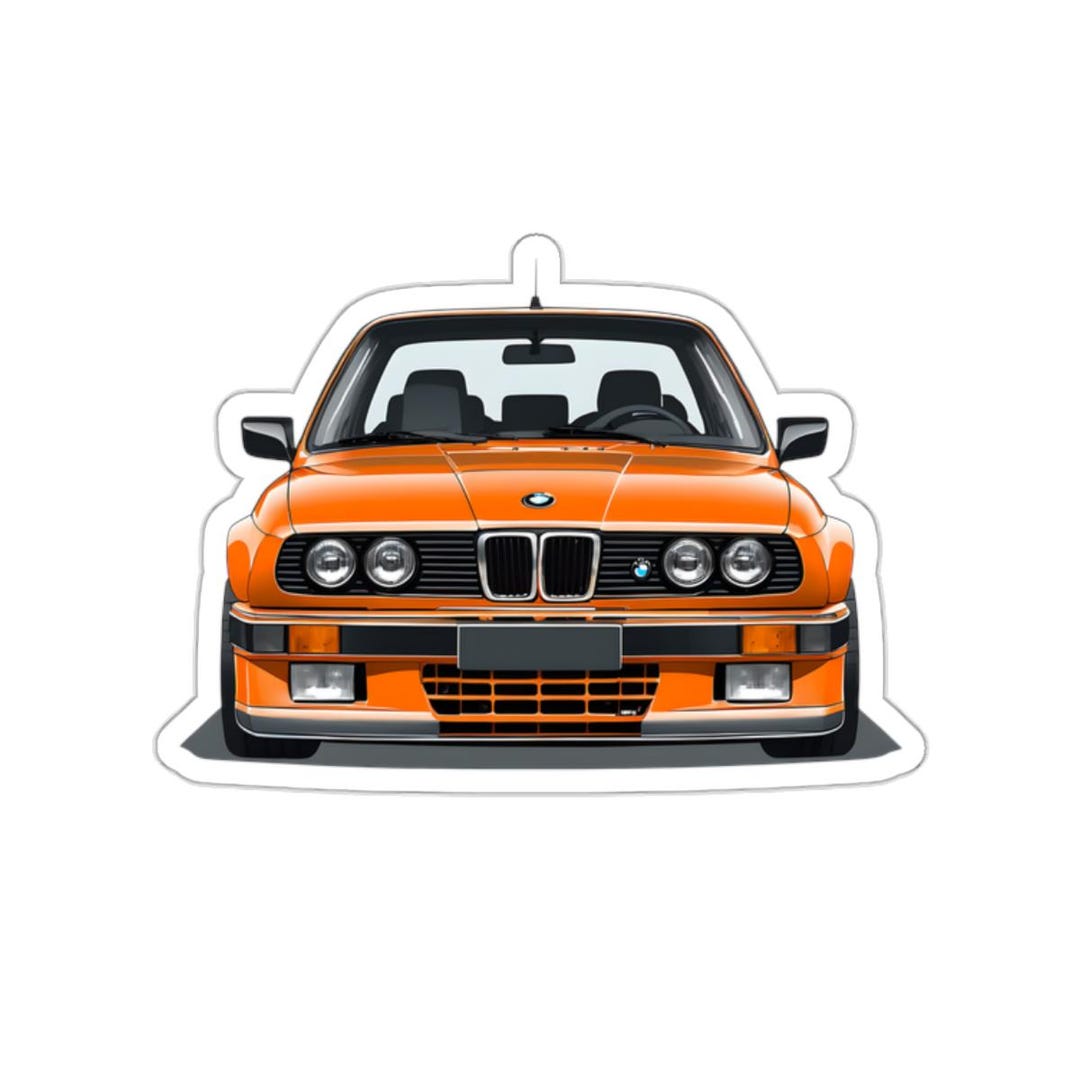 Orange BMW E30 M3 Sticker - Etsy