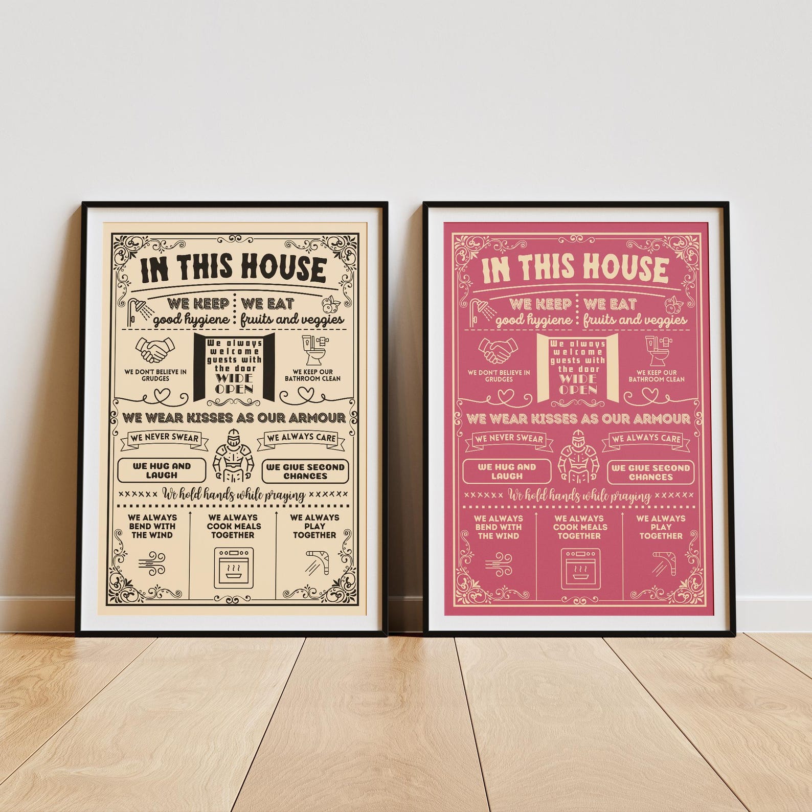 SVG House Rules Poster, Family Rules Poster, Housewarming Gift ...