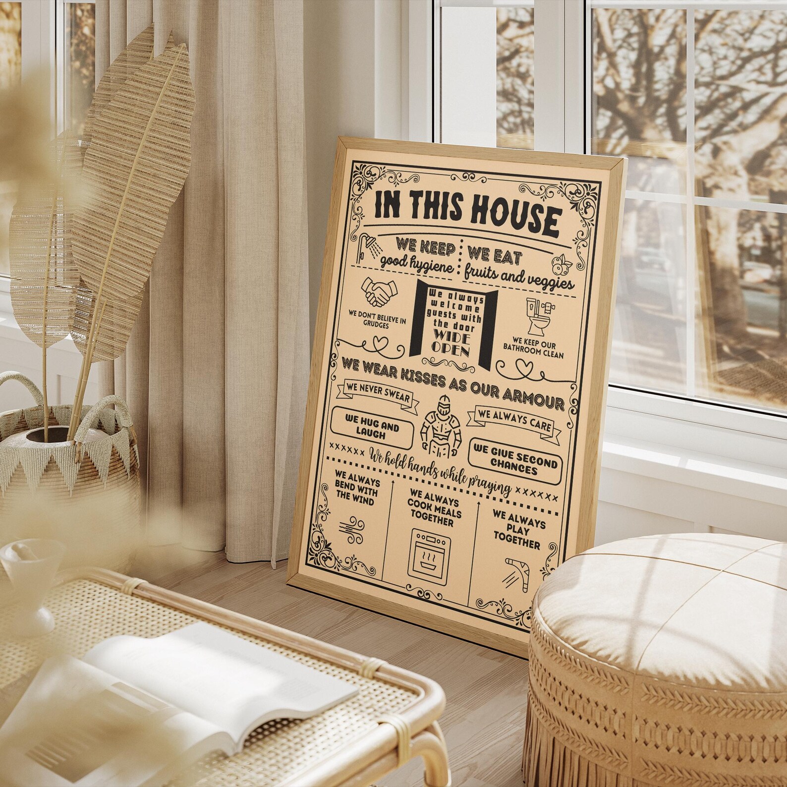 SVG House Rules Poster, Family Rules Poster, Housewarming Gift ...