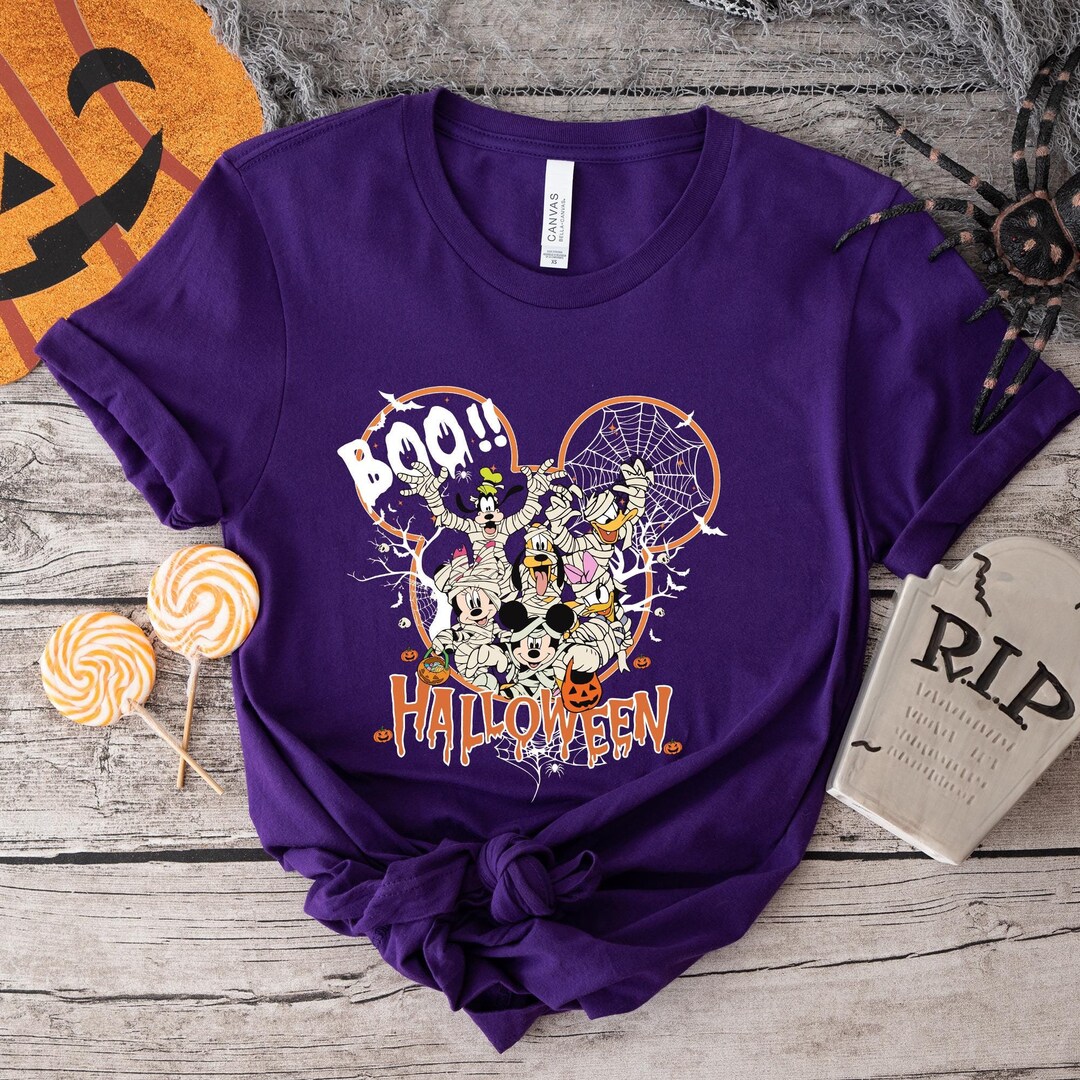 Mickey Mouse Halloween T-shirt Disney's Mummy Costume 'boo' Design ...