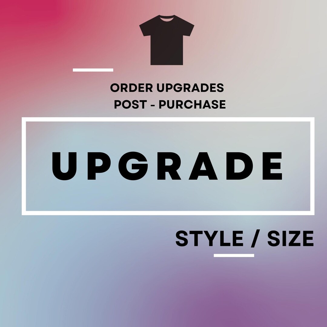 Upgrade Your Style/size - Etsy