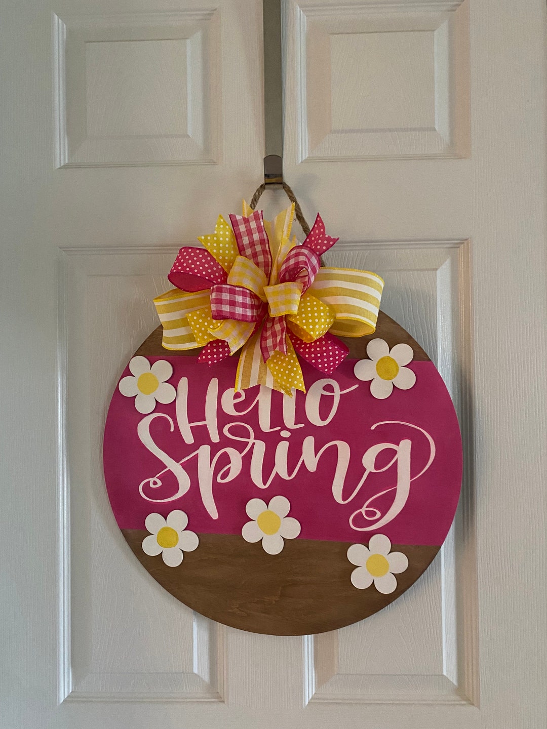 Hello Spring Door Hanger - Etsy