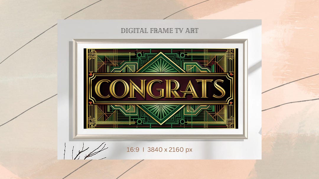 Congratulations on Your Graduation Samsung the Frame TV Art Digital ...