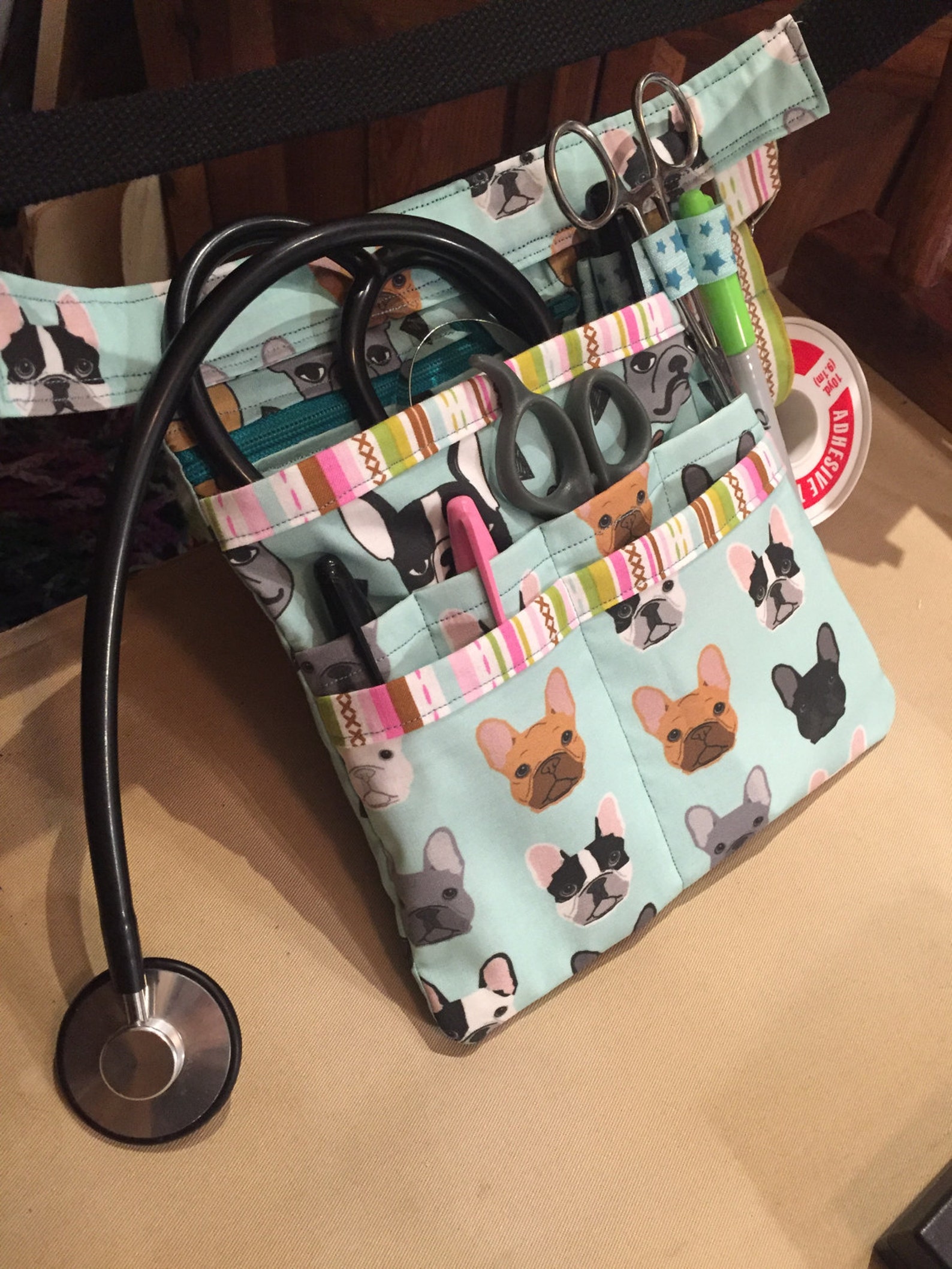 Belted RN Scrub Pocket With Zipper and Pockets in Choice of - Etsy