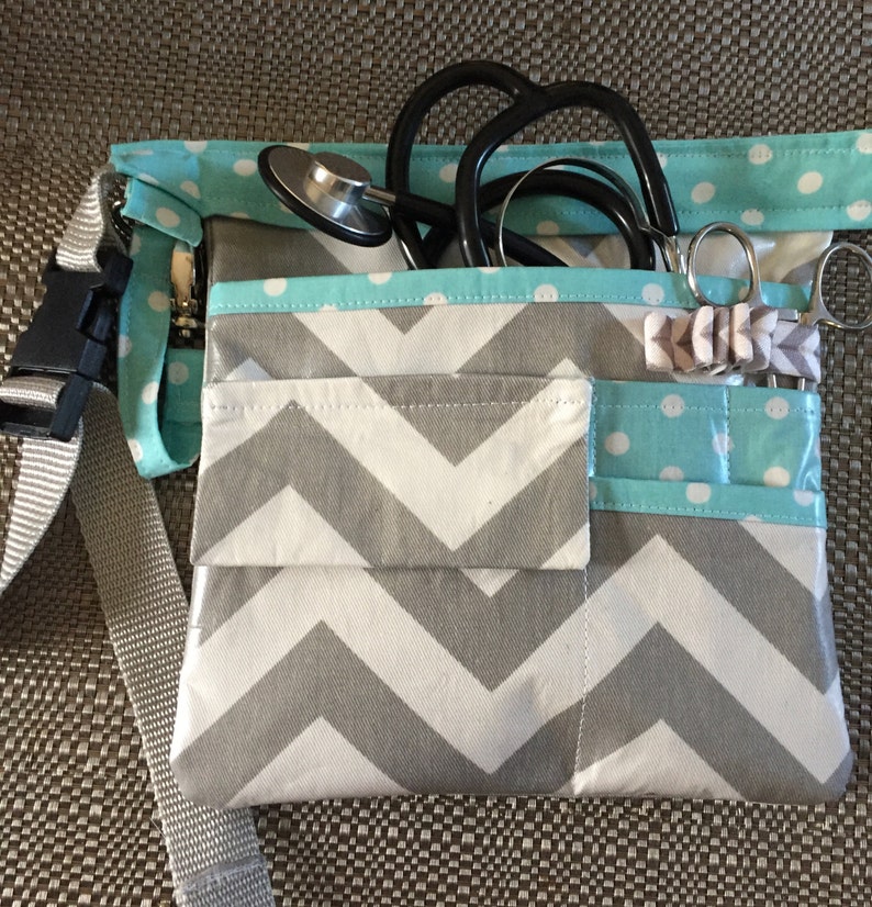 RN Scrub Pocket With Zipper and Swivel Clip - Etsy