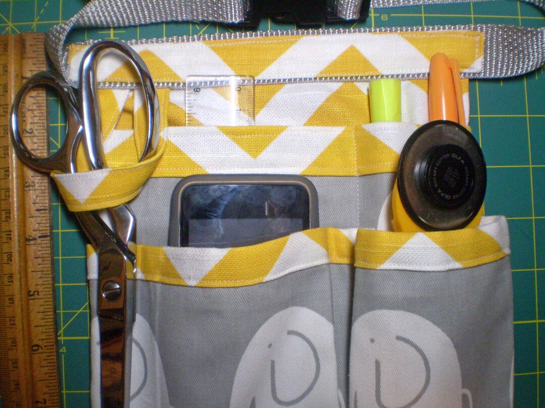 DIY Utility Belt With Pockets and Buckle Closure Made With Home Decor ...