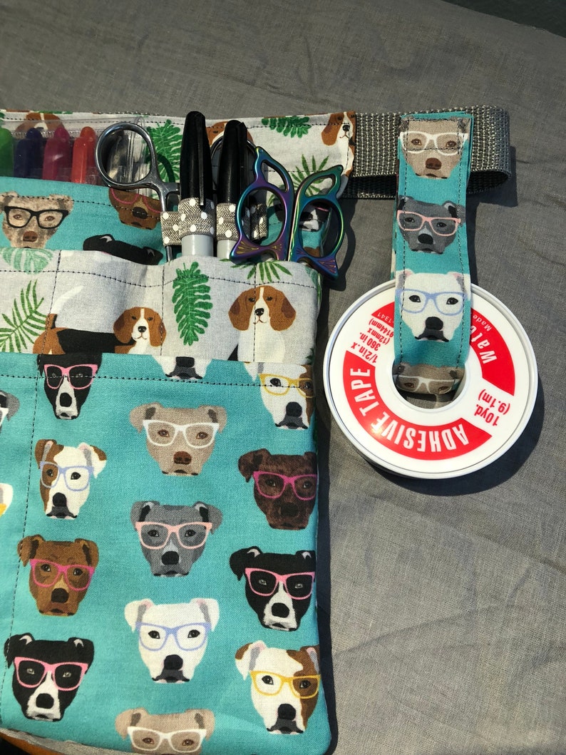 Belted RN Scrub Pocket With Zipper and Pockets Choose Your Pets Fabric ...