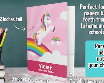 Personalized Train Folder - Personalized 2 Pockets Folder ...