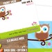 Owl Note Cards - Set of Personalized Note Cards - 4.25” X 5.5” - Double ...