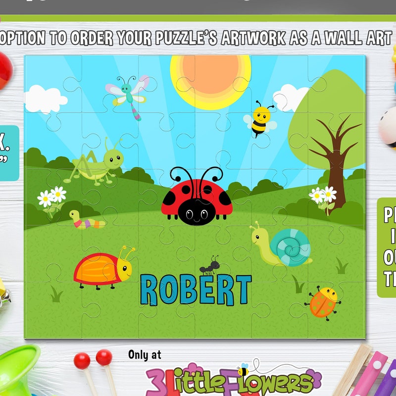 Wooden Bug Puzzles - Etsy