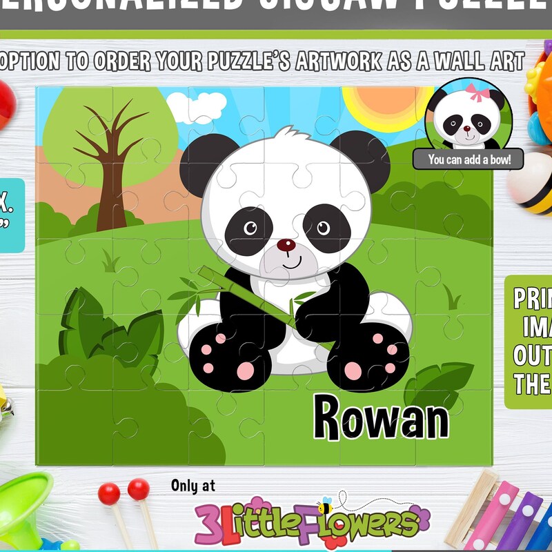 Panda Puzzle - Etsy