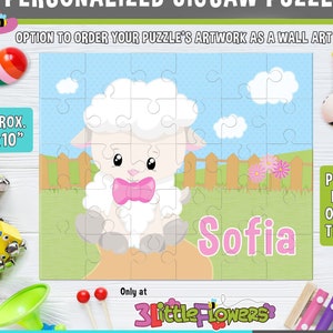 Personalized Lamb Puzzle - Personalized 8 X 10" Puzzle - Personalized ...