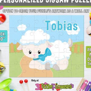 Personalized Lamb Puzzle - Personalized 8 X 10" Puzzle - Personalized ...