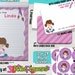 Rock Girl Note Cards Set of Personalized Note Cards 4.25 X 5.5 Double ...