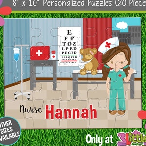 Girl Nurse Puzzle Personalized 8 X 10 Puzzle Personalized - Etsy