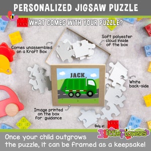 Personalized Garbage Truck Puzzle - Personalized 8 X 10" Puzzle ...