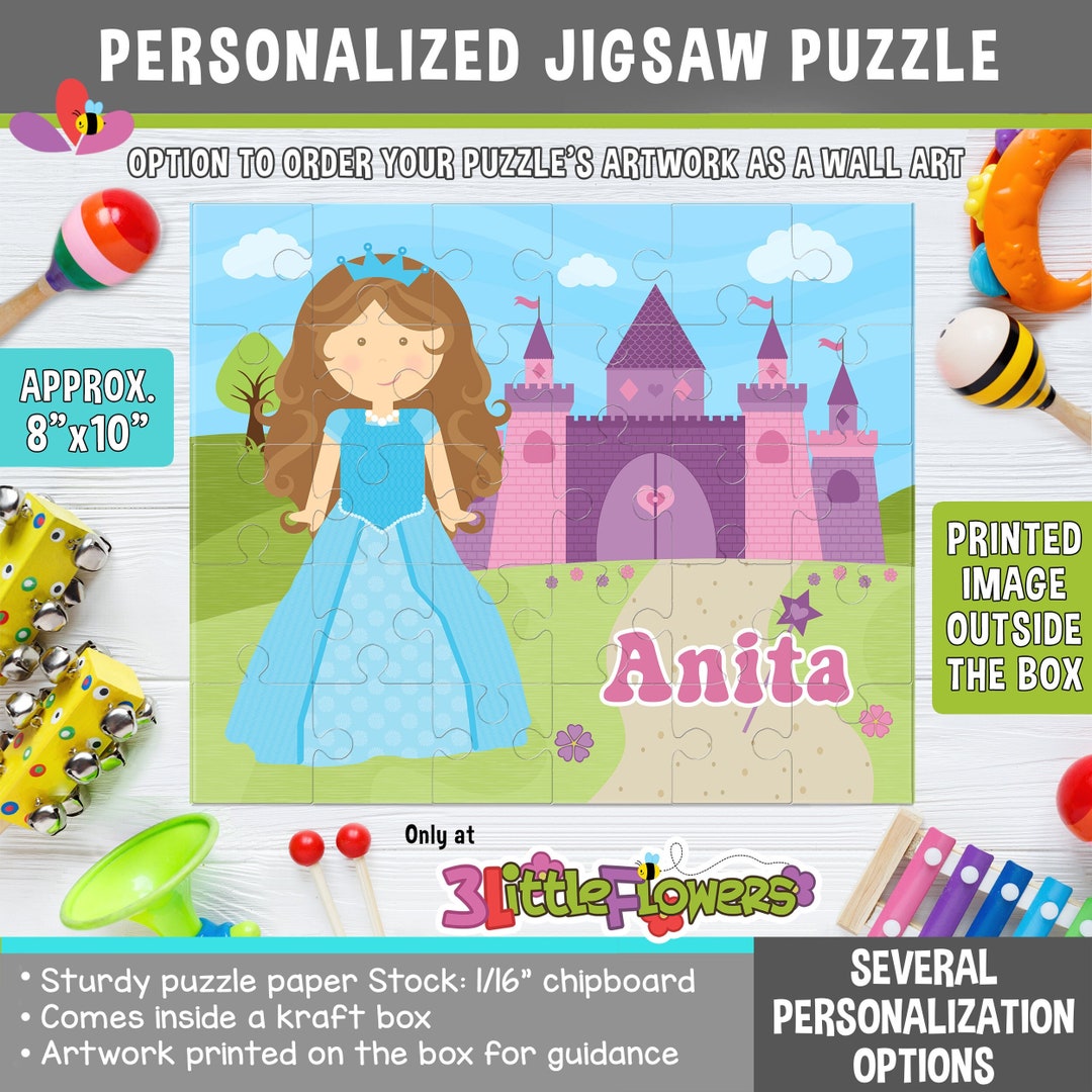 Personalized Princess Puzzle - Personalized 8" X 10" Puzzle ...