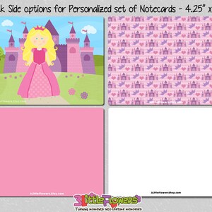 Princess Note Cards Set of Personalized Note Cards 4.25 X - Etsy