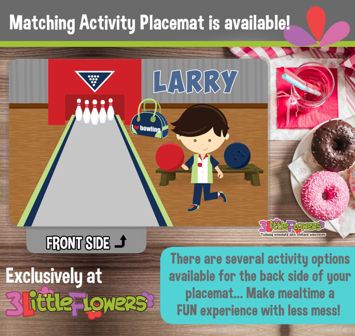 Bowling Plate and Bowl Set Personalized Plastic Children - Etsy