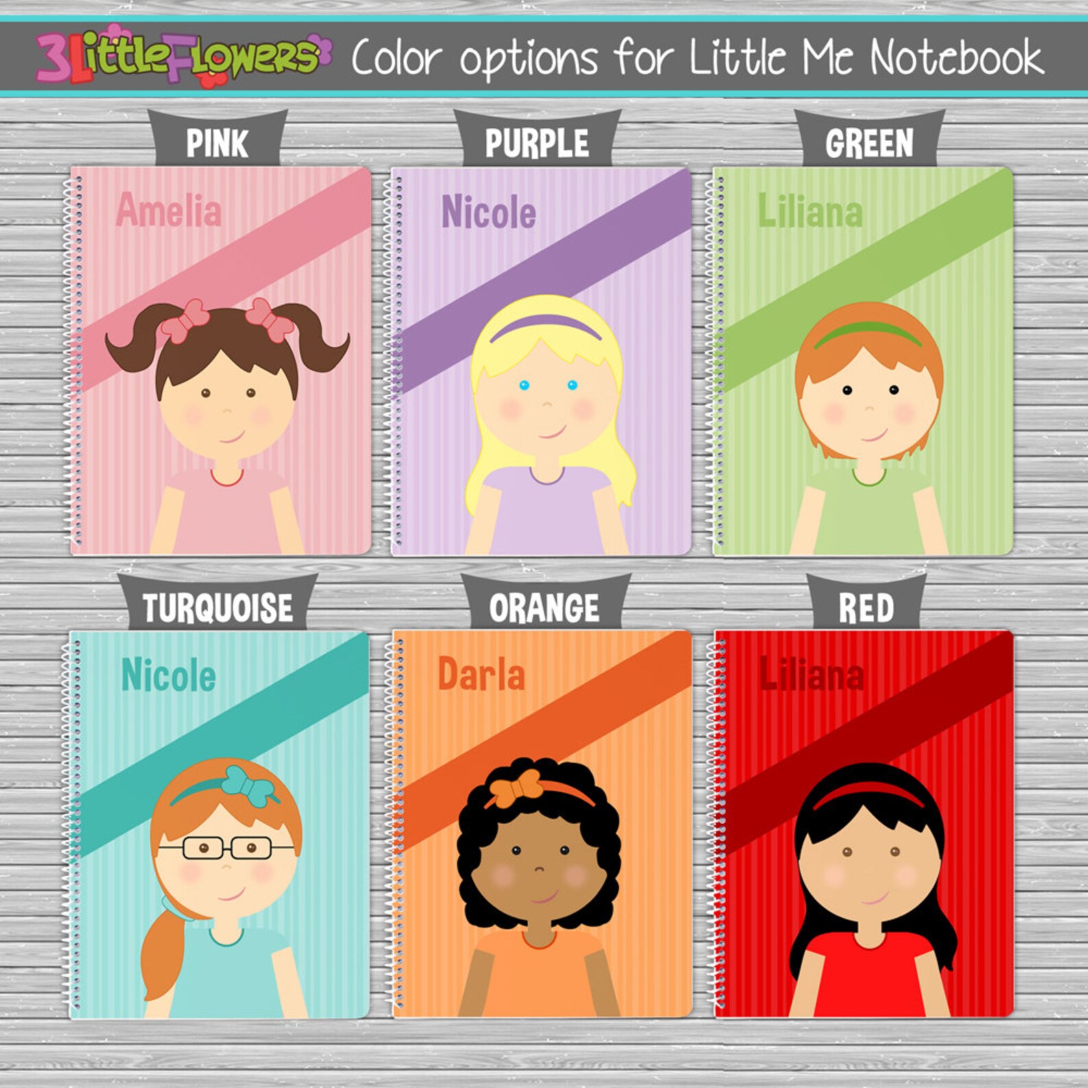 Little Me Notebook Personalized Spiral Notebook - Etsy