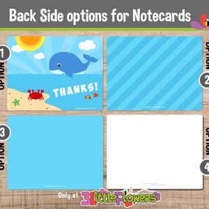 Whale Note Cards - Set of Personalized Note Cards - 4.25” X 5.5 ...