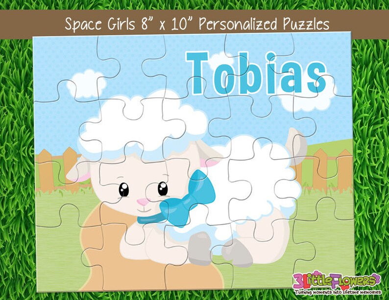 Personalized Lamb Puzzle Personalized 8 X 10 Puzzle | Etsy