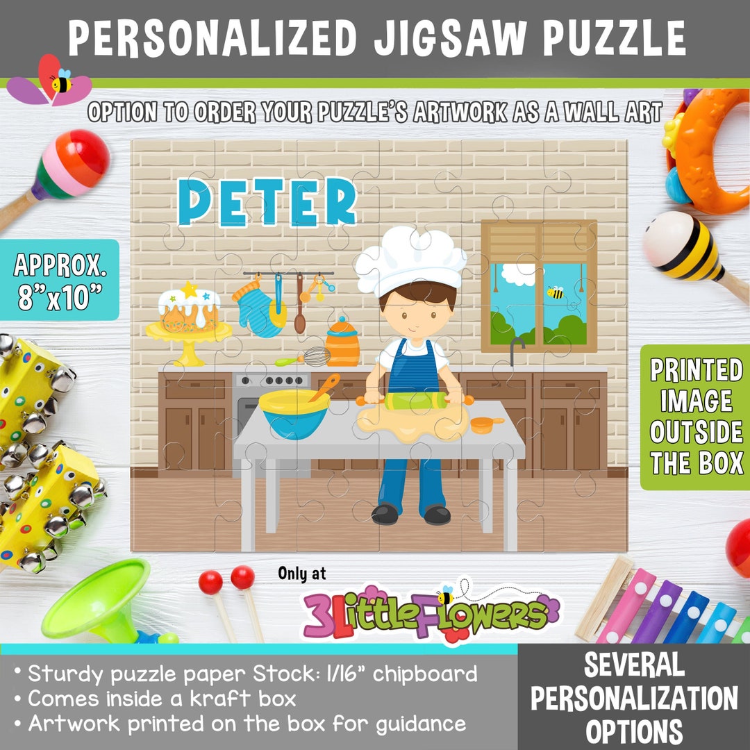 Personalized Baker Puzzle - Personalized 8" X 10" Puzzle - Personalized ...