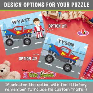 Personalized Monster Truck Puzzle - Personalized 8 X 10" Puzzle ...