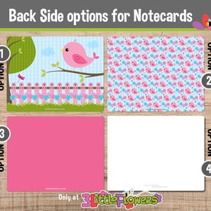 Bird Note Cards - Set of Personalized Note Cards - 4.25” X 5.5 ...