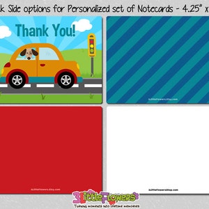 Car Note Cards Set of Personalized Note Cards 4.25 X 5.5 | Etsy