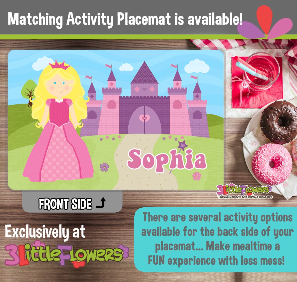 Personalized Princess Plate and Bowl Set Personalized | Etsy