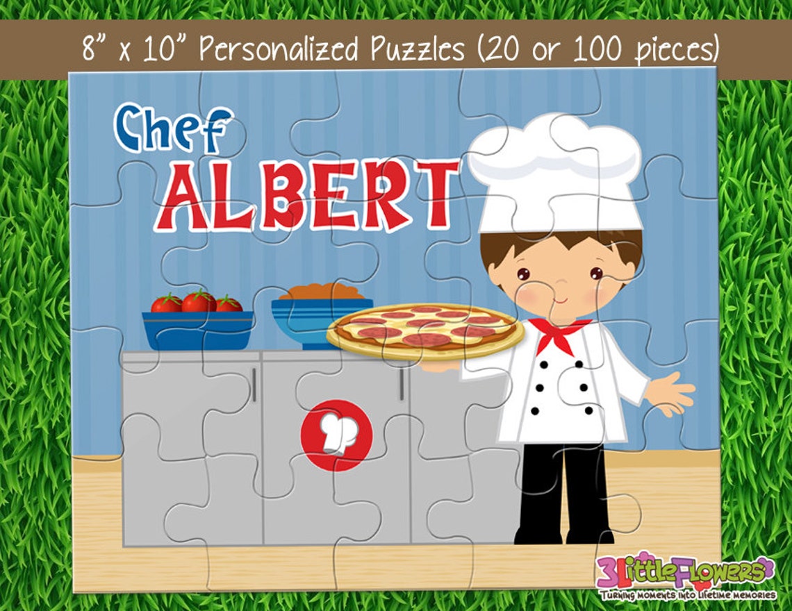 Personalized Chef Puzzle Personalized 8 X 10 - Etsy