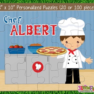 Personalized Chef Puzzle Personalized 8 X 10 - Etsy