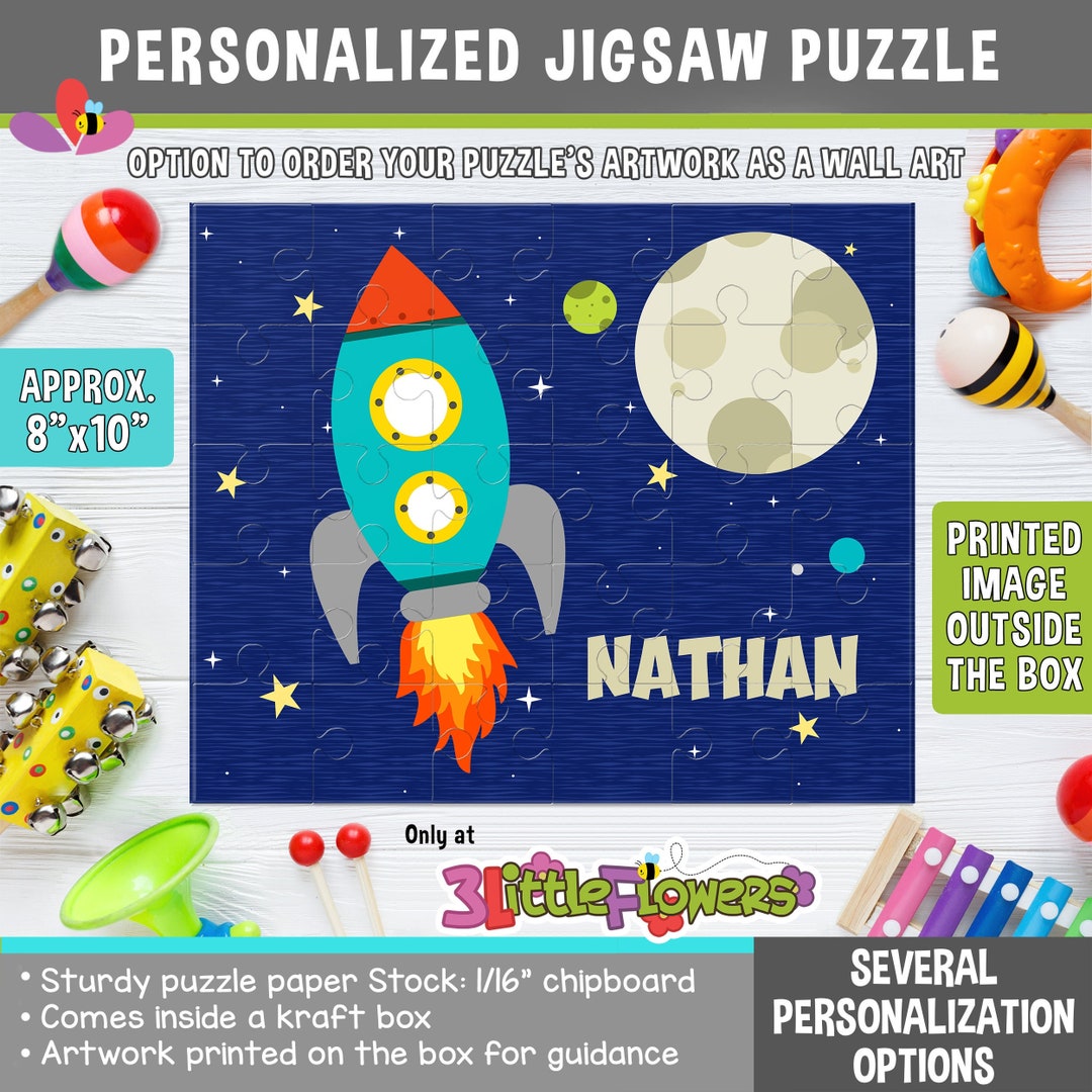 Personalized Spaceship Puzzle - Personalized 8" X 10" Puzzle ...