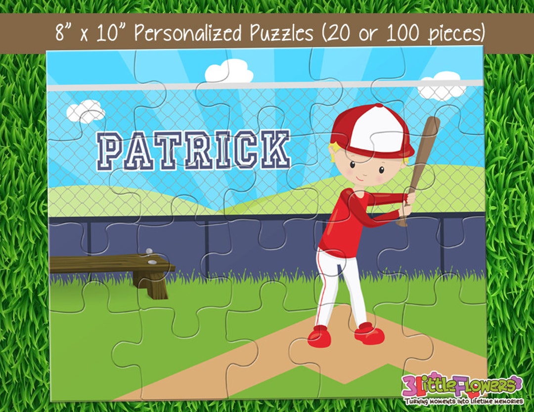 Baseball Puzzle Personalized 8 X 10 Puzzle - Etsy